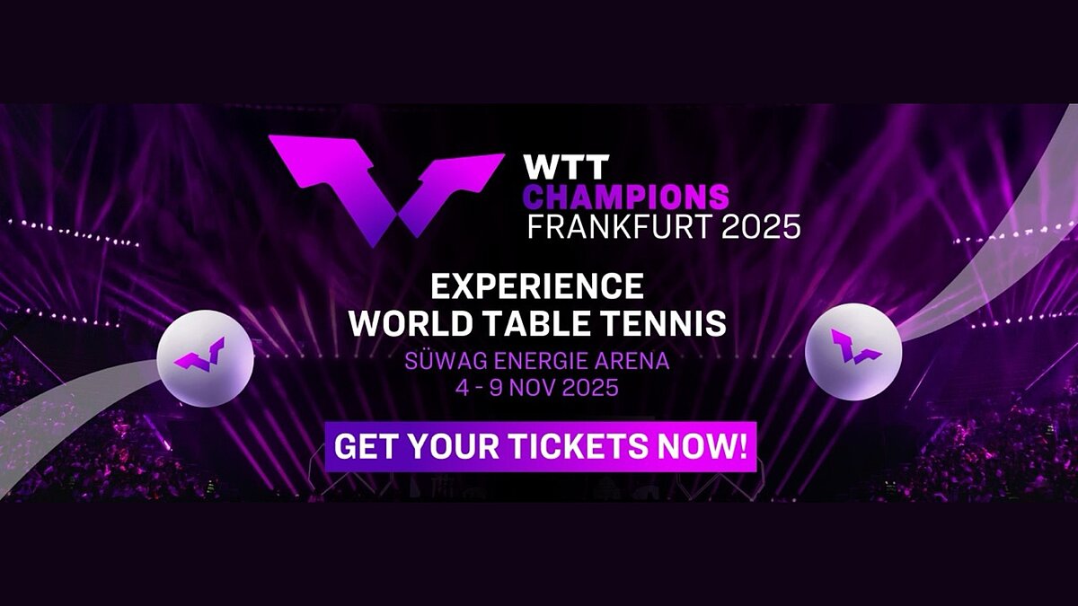 WTT Champions Frankfurt 2025: Jetzt Tickets kaufen! - Tischtennis ...